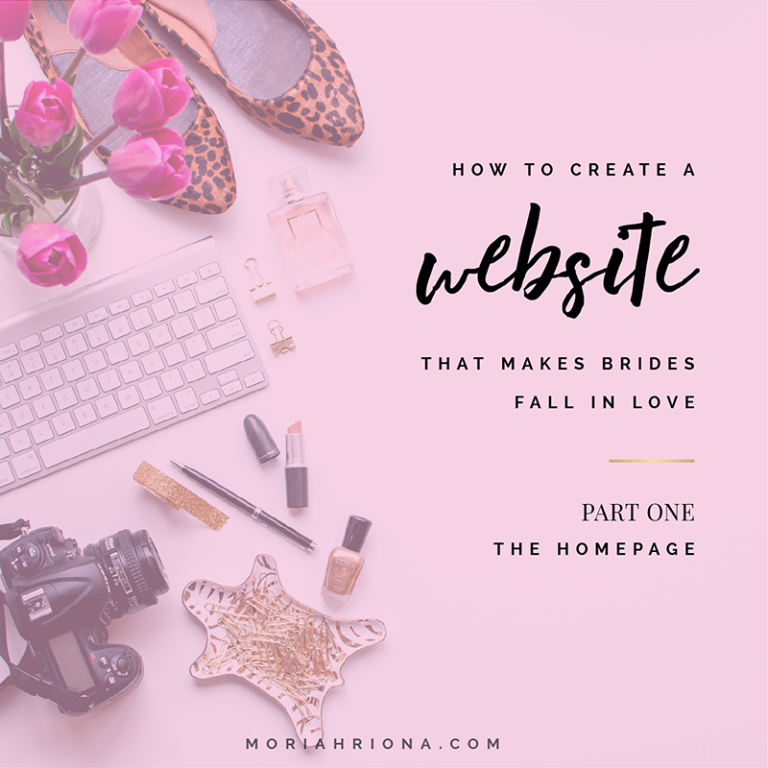 How To Create A Website That Makes Brides Fall In Love | Part 1. The ...