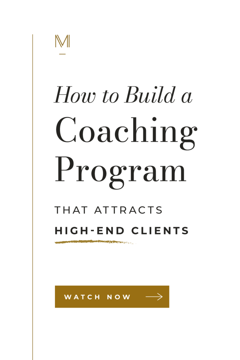 Create Your Signature Coaching Program for High Ticket Sales