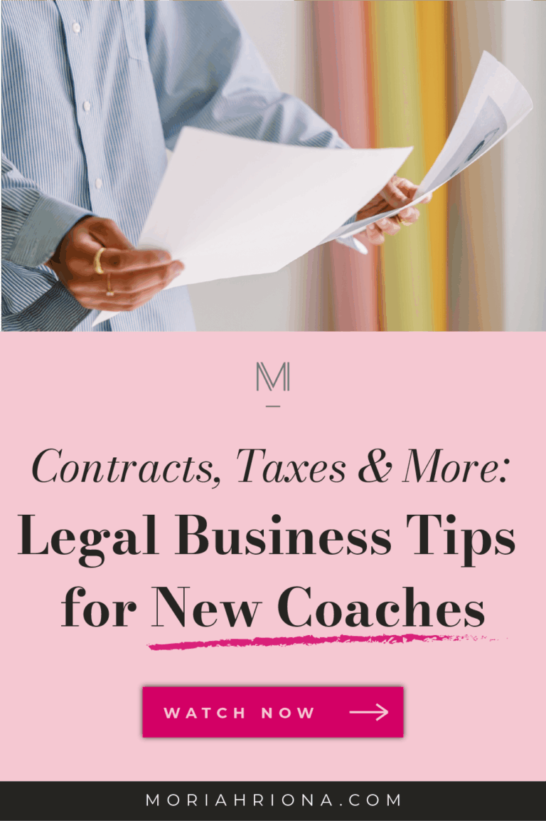 Legal Business Tips for Coaches: Start Your Business Right!